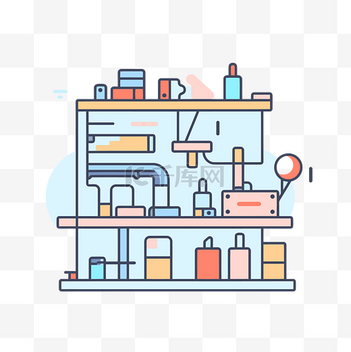 实验室icon设计素材-实验室icon模板设计-海报图片下载-千库网