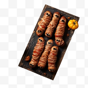 诡异的香肠木乃伊素材图片免费下载-千库网