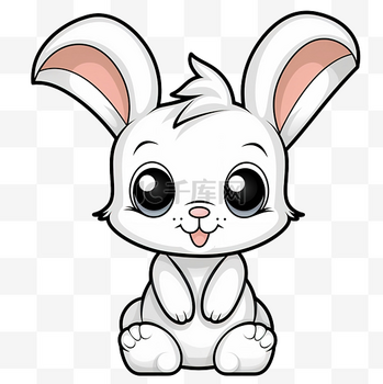 兔子线条插画图片_兔子线条插画素材-兔子线条插画图片大全-千库网