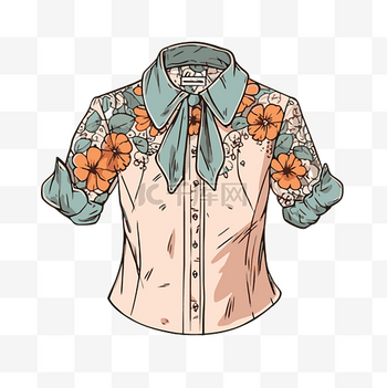 卡通衬衫设计素材-卡通衬衫模板设计-海报图片下载-千库网