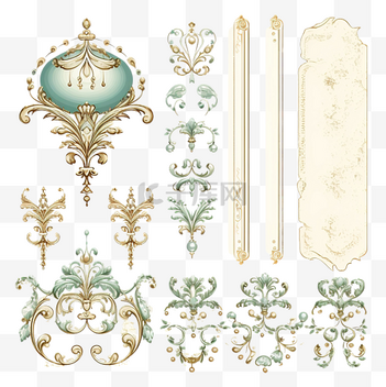 洛可可字体设计素材-洛可可字体模板设计-海报图片下载-千库网