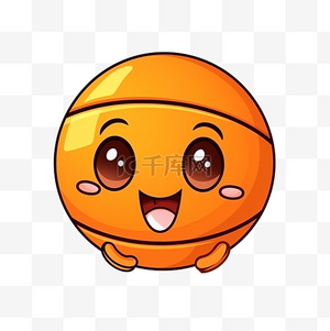 可爱的球卡通人物篮球素材图片免费下载-千库网