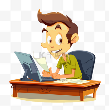 卡通作家设计素材-卡通作家模板设计-海报图片下载-千库网