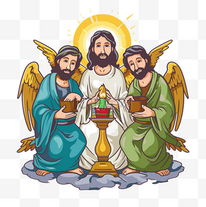 神圣的三位一体 向量素材图片免费下载-千库网