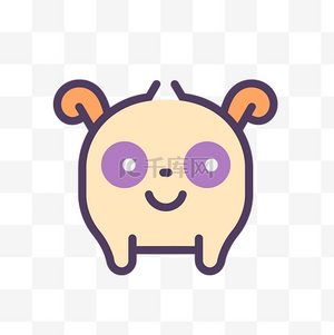 大小和颜色正确的卡通动物图标 向量素材图片免费下载-千库网