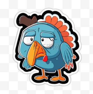 卡通风格剪贴画中的土耳其卡通贴纸 向量素材图片免费下载-千库网