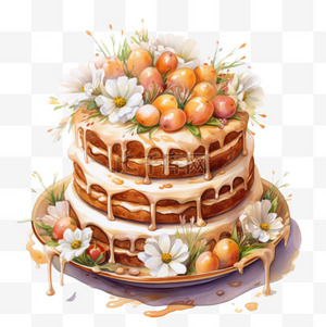 造型美味蛋糕元素立体免抠图案素材图片免费下载-千库网