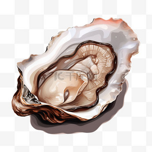 海鲜生蚝元素立体免抠图案ai素材图片免费下载-千库网