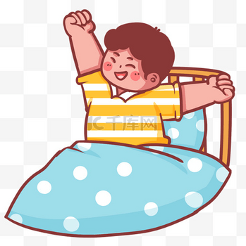 起床男卡通图片-起床男卡通素材-起床男卡通模板图片下载-千库网