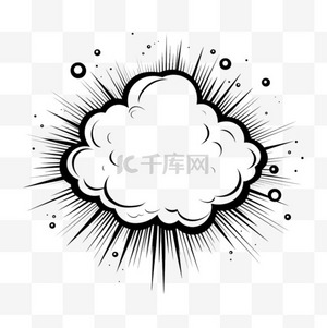 简笔气团元素立体免抠图案素材图片免费下载-千库网