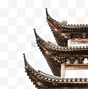 矢量古代建筑元素立体免抠图案素材图片免费下载-千库网