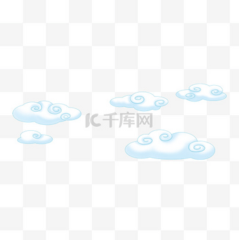 蓝白色天空卡通图片-蓝白色天空卡通PNG素材-蓝白色天空卡通模板图片下载-千库网