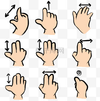 手icon免抠设计素材-手icon免抠模板设计图片下载-千库网