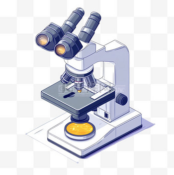显微镜卡通素材图片-显微镜卡通素材-显微镜卡通素材模板图片下载-千库网