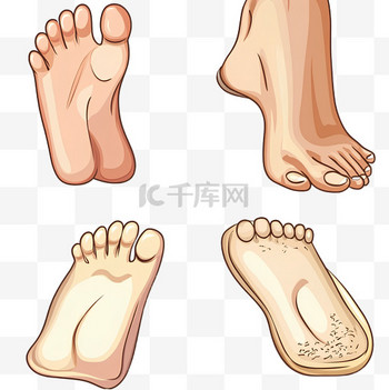 脚卡通图片-脚卡通素材-脚卡通模板图片下载-千库网