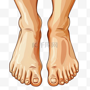 卡通脚图片-卡通脚素材-卡通脚模板图片下载-千库网