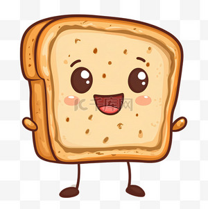 可爱的面包卡通人物素材图片免费下载-千库网