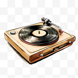 唱片机gif免抠设计素材-唱片机gif免抠模板设计图片下载-千库网