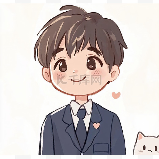 卡通可爱男孩头像素材图片免费下载-千库网