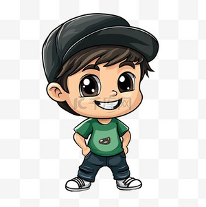 矮个子小孩吉祥物卡通素材图片免费下载-千库网