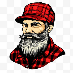 伐木工人老吉祥物素材图片免费下载-千库网