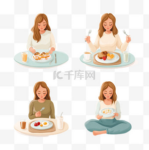 饮食失调平面设置素材图片免费下载-千库网