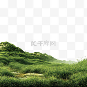 前景中的草山和草素材图片免费下载-千库网