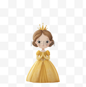皇家城堡里的可爱公主素材图片免费下载-千库网