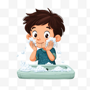 洗脸图片-洗脸图片素材免费下载-千库网