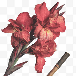 旧时美人蕉复古素材图片免费下载-千库网