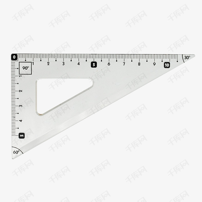 学习用品三角尺素材图片免费下载-千库网
