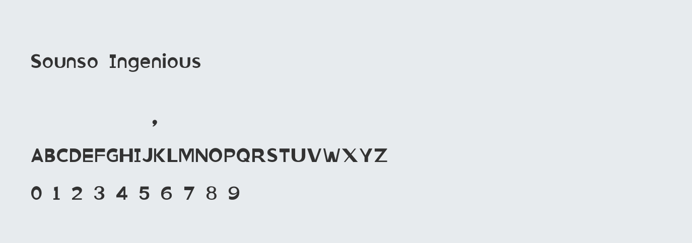Sounso Ingenious字体-字体下载-字体设计大全-商用字体库
