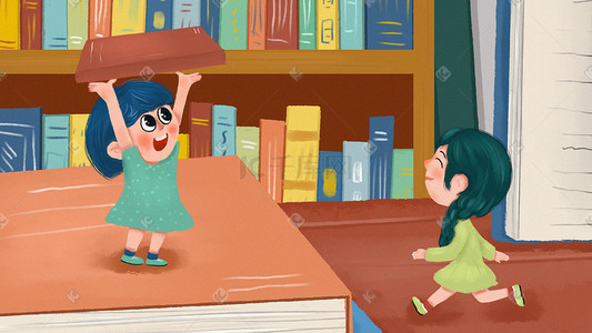 儿童搭桥插画图片-儿童搭桥插画设计素材免费下载-千库网