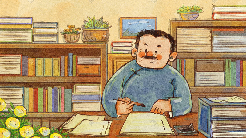 作文插画-作文配图-千库网