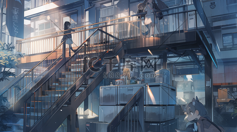 二次元城市图片_二次元城市素材-二次元城市图片大全-千库网