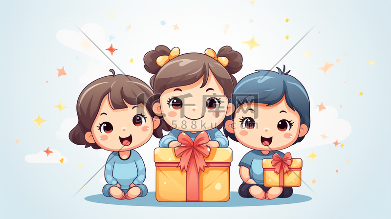 卡通4小朋友图片免费下载-卡通4小朋友素材模板-正版卡通4小朋友图片大全-千库网