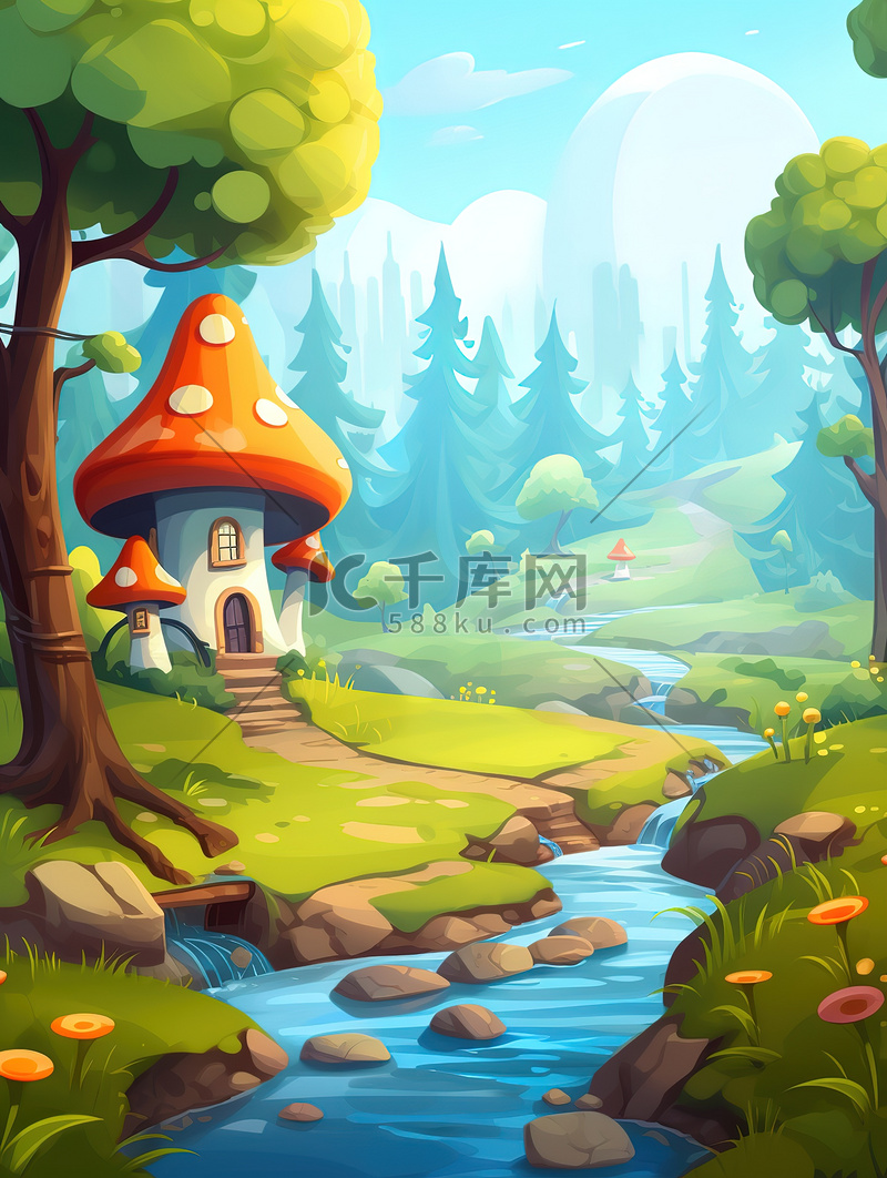 卡通森林图片免费下载-卡通森林素材模板-正版卡通森林图片大全-千库网