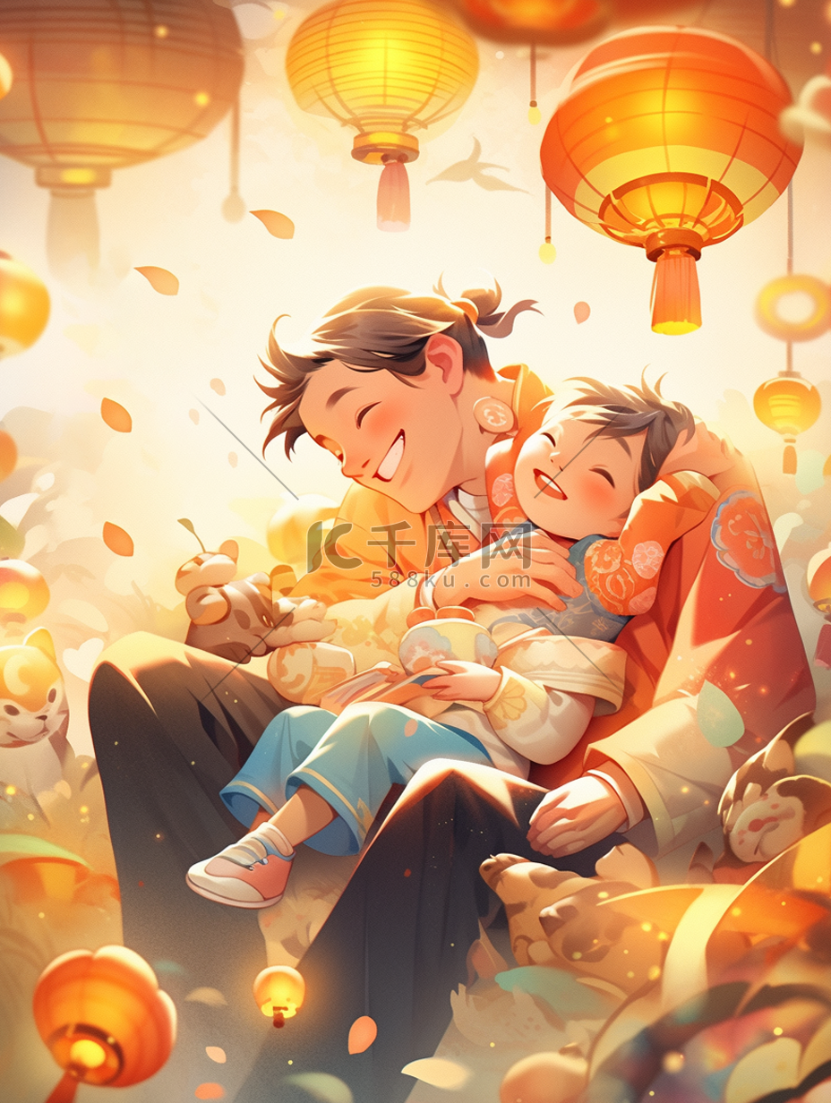 亲子徒步卡通图片免费下载-亲子徒步卡通素材模板-正版亲子徒步卡通图片大全-千库网