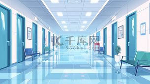 公共空间走廊13插画图片-千库网