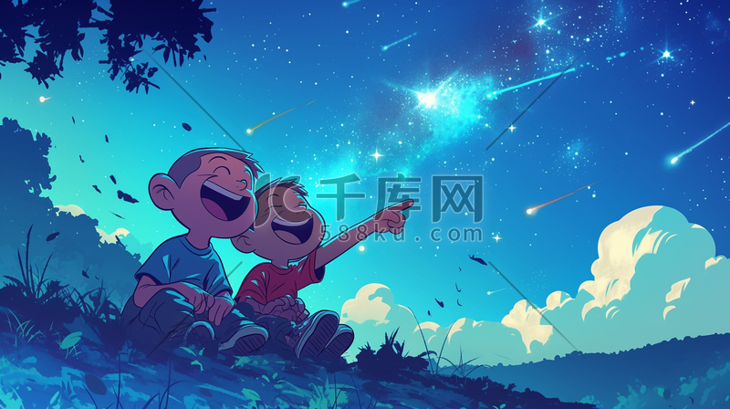 动漫看星星图片免费下载-动漫看星星素材模板-正版动漫看星星图片大全-千库网