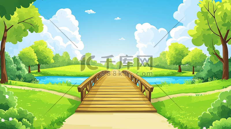 卡通小桥图片免费下载-卡通小桥素材模板-正版卡通小桥图片大全-千库网