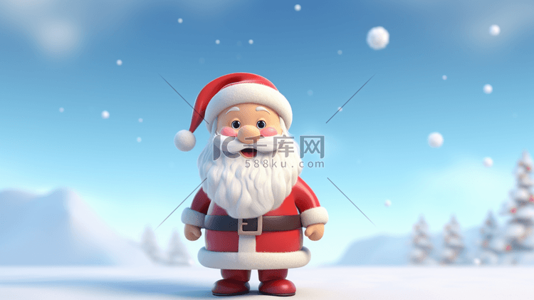 彩色圣诞老人卡通4插画图片-千库网