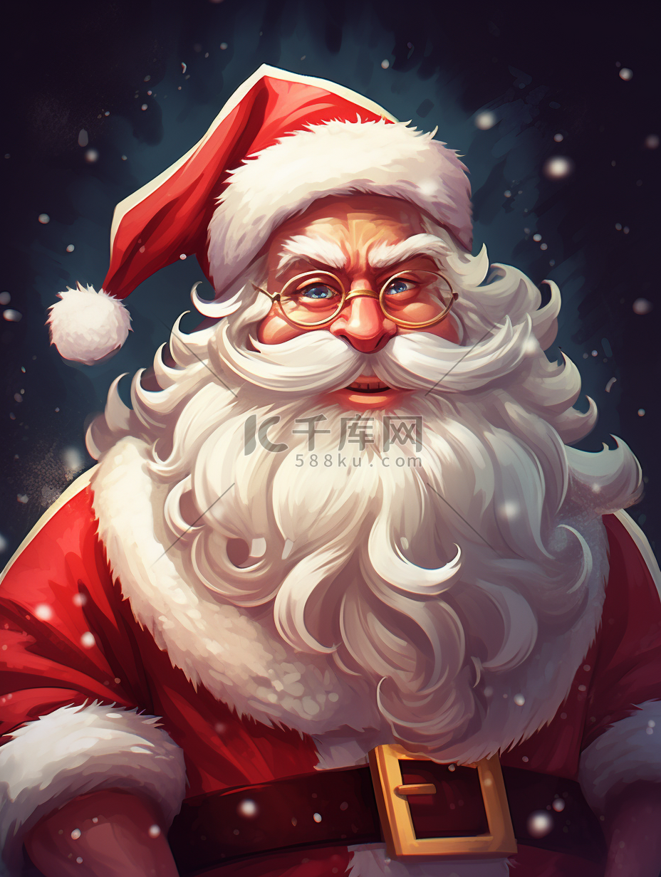 圣诞老人卡通插画图片-千库网