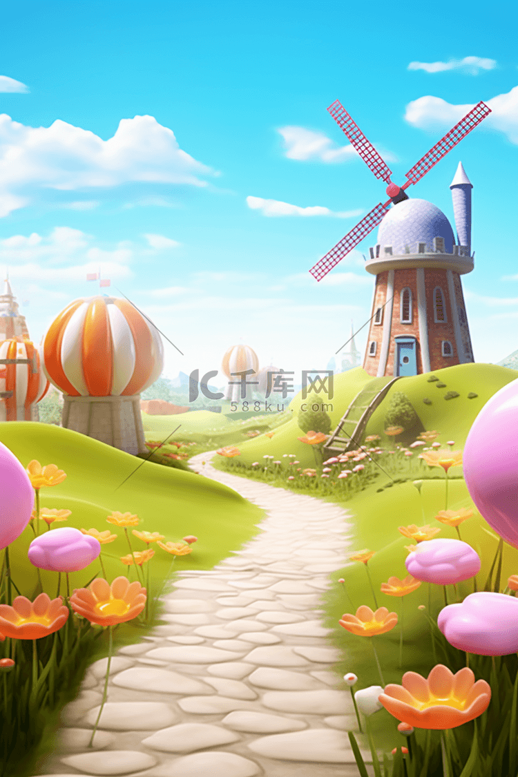 立体双十一背景唯美c4d插画图片-千库网