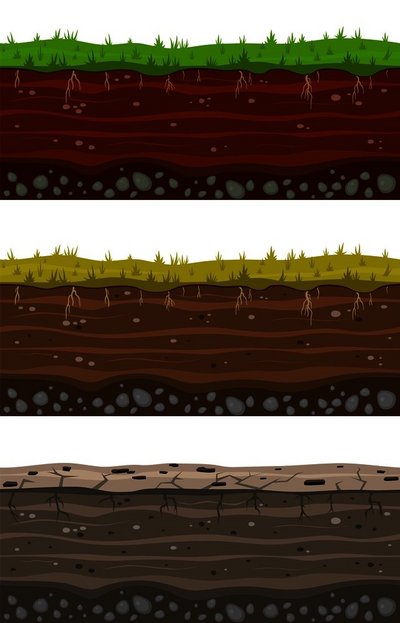 土壤地面层无缝地面土干燥过程带有石头和草的泥土粘土表面纹理矢量横向分层集土壤地面层无缝地面土干燥过程带有石头和草的泥土粘土表面纹理矢量背景图片 ...