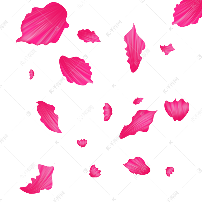 红色花瓣飘散gif动图素材图片免费下载-千库网