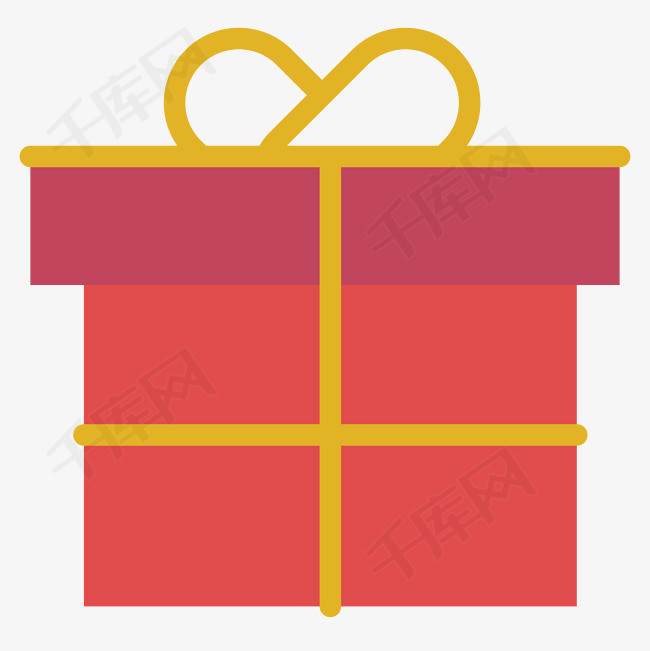 红色盒子图案插图素材图片免费下载-千库网