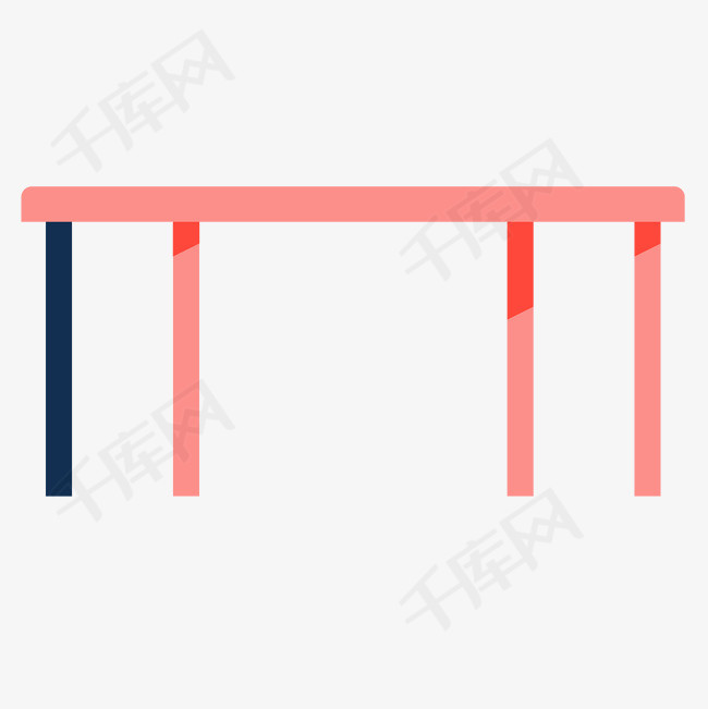 一个卡通的办工桌子素材图片免费下载-千库网