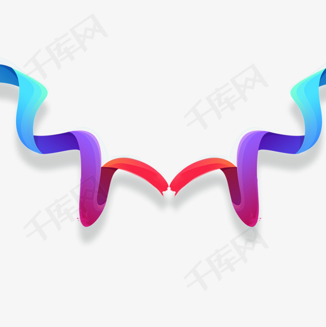 彩色丝带素材图片免费下载-千库网