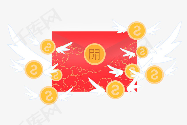 开门大吉红包素材图片免费下载-千库网